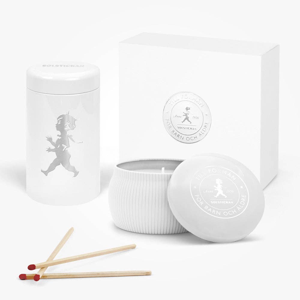 Solstickan Design - Scented Candle Eucalyptus + White Matchstick ...