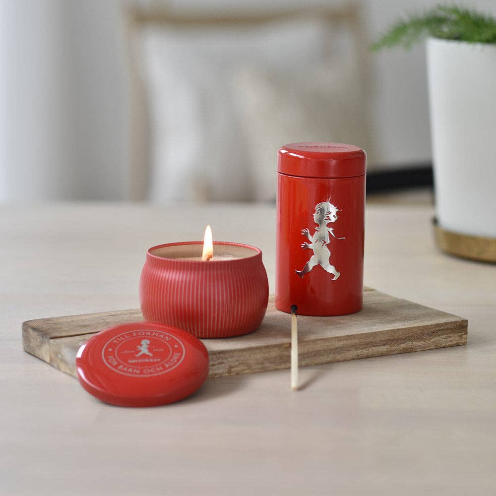 Solstickan Design - Scented Candle Cinnamon & Orange + Red Matchstick ...